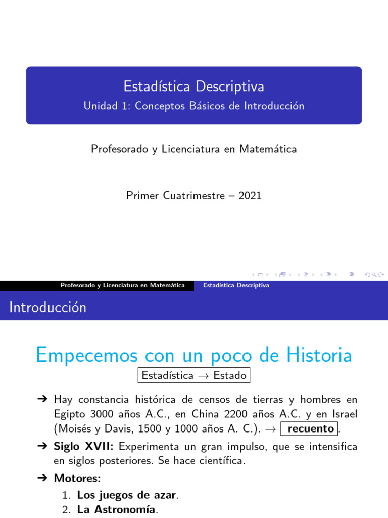 Unidad 1 - Conceptos Básicos de Introducción | PDF | Nivel de medida | Muestreo (Estadísticas)