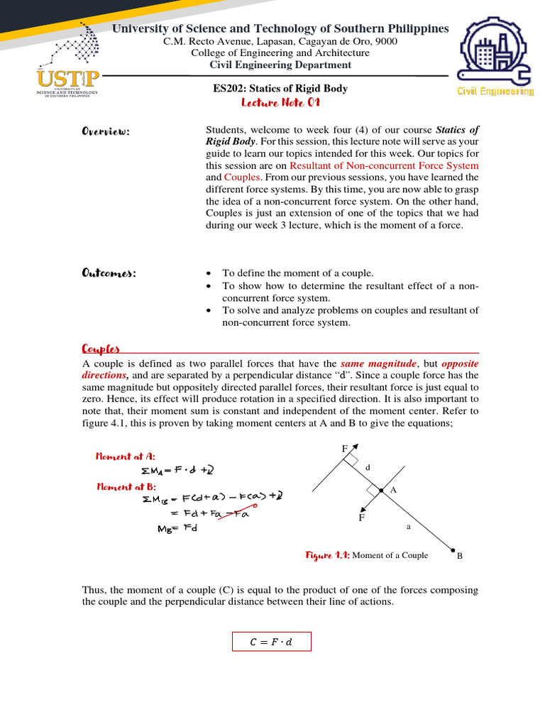 Lecture Note 01 | PDF | Force | Truss