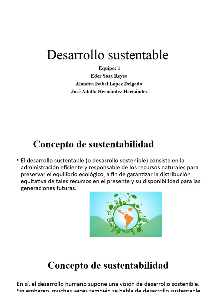 Desarrollo Sustentable Pdf Sustentabilidad Desarrollo Sostenible
