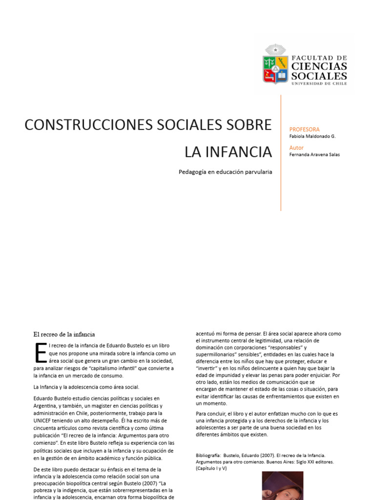 El - Recreo - de - La - Infancia 2 | PDF | Ciencias sociales