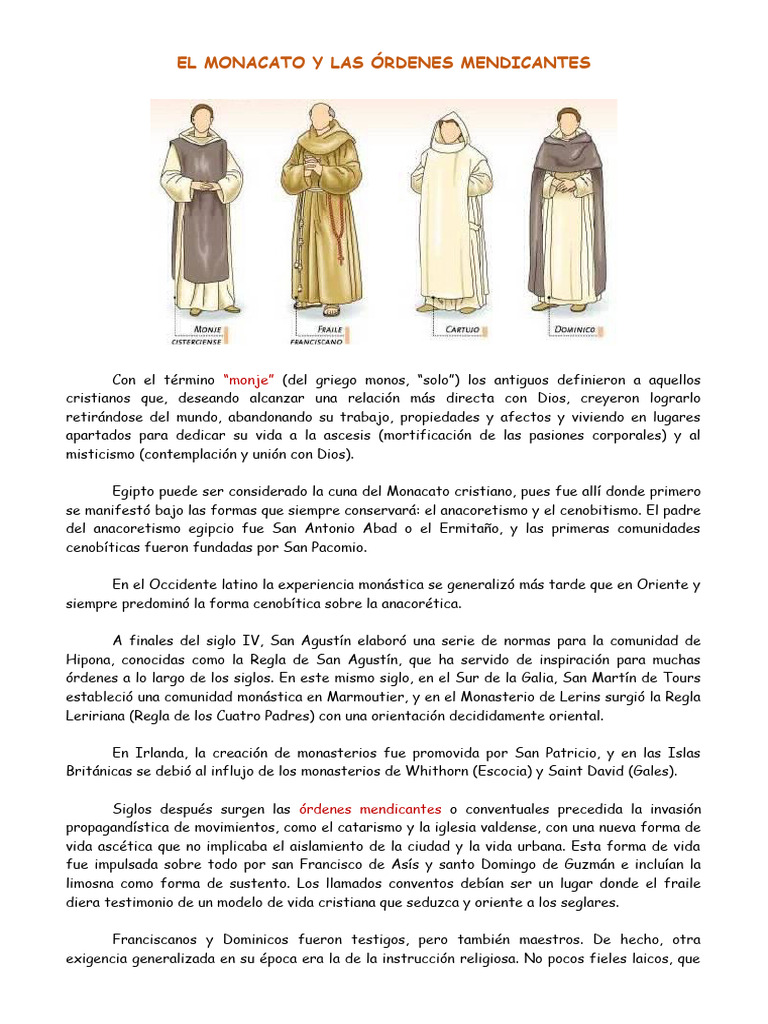S21 El Monacato y Las Órdenes Mendicantes | Descargar gratis PDF ...