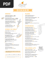 Menu Lunch and Dinner | PDF | Cooking | Food And Drink Preparation