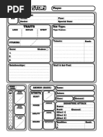 Fabula Ultima Character Sheet | PDF