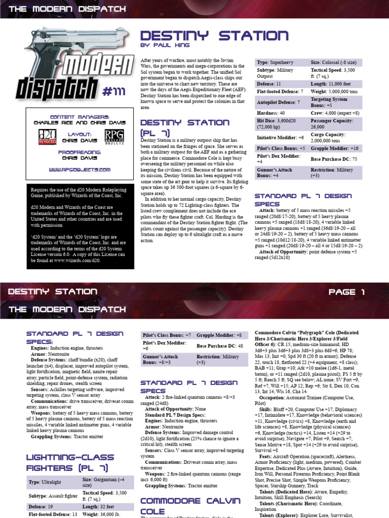 Modern Dispatch 111 - Destiny Station | PDF | Copyright | License