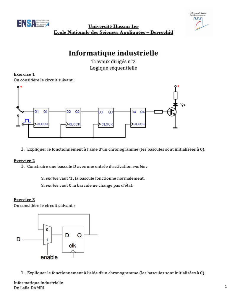 Logique séquentielle en informatique industrielle | PDF | Circuit ...