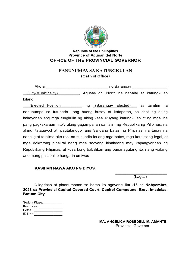 Oath of Office | PDF