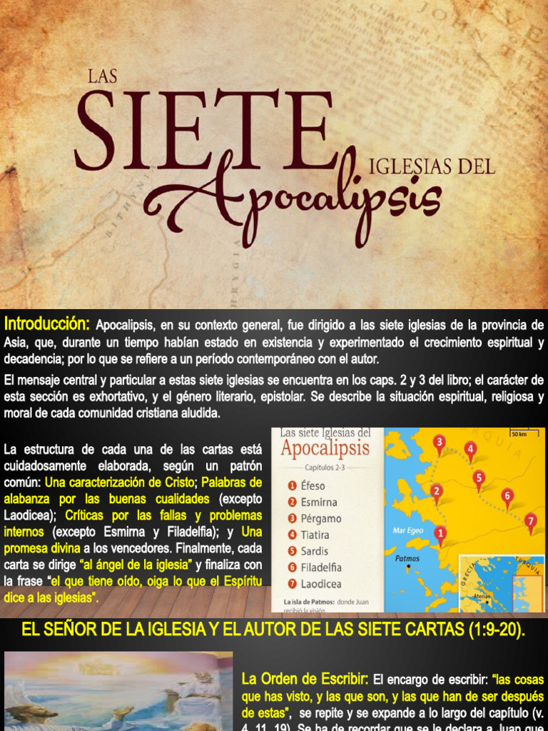 Las Siete Iglesias de Apocalipsis | PDF | Iglesia Católica | Jesús
