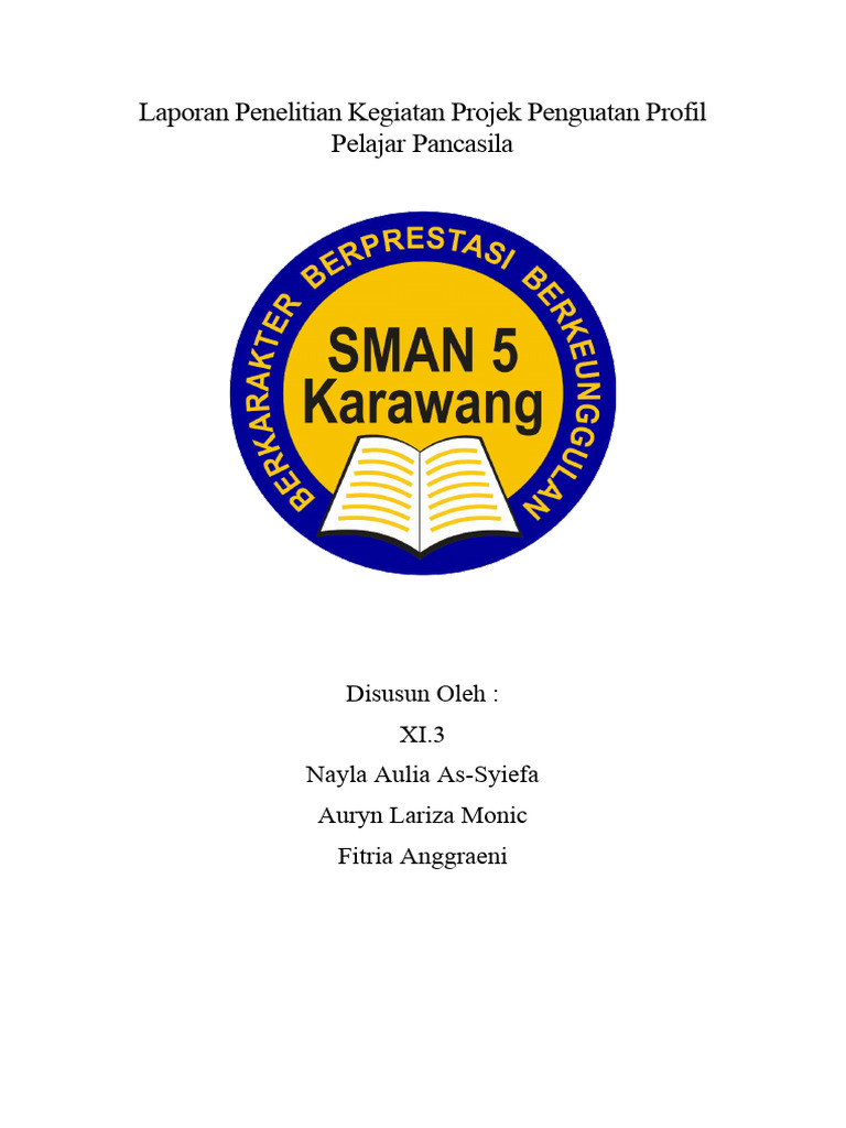 Laporan Penelitian Projek P5 Pancasila | PDF