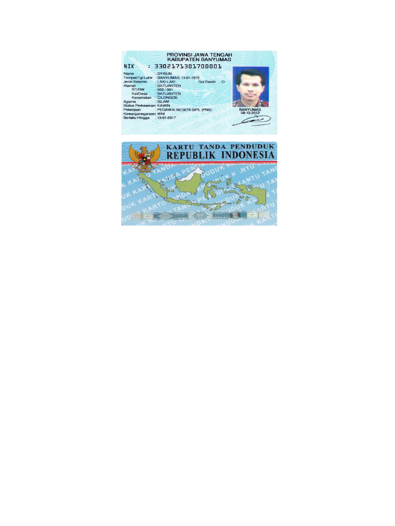 KTP Syaiun - E-Ktp | PDF
