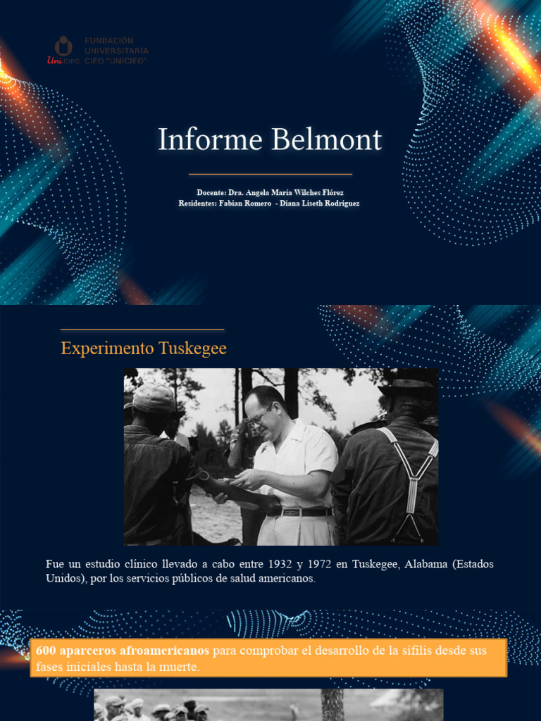 informe Belmont | PDF | Especialidades Medicas | Medicina