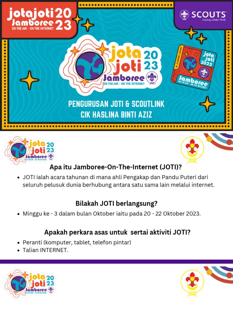 JOTAJOTI - Pengurusan Joti & Scoutlink | PDF