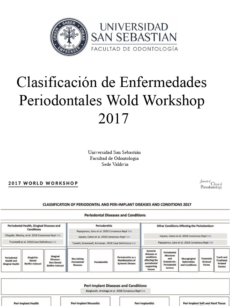 Clasificacion 2017. Periodontitis | PDF | Cuidado de la salud ...