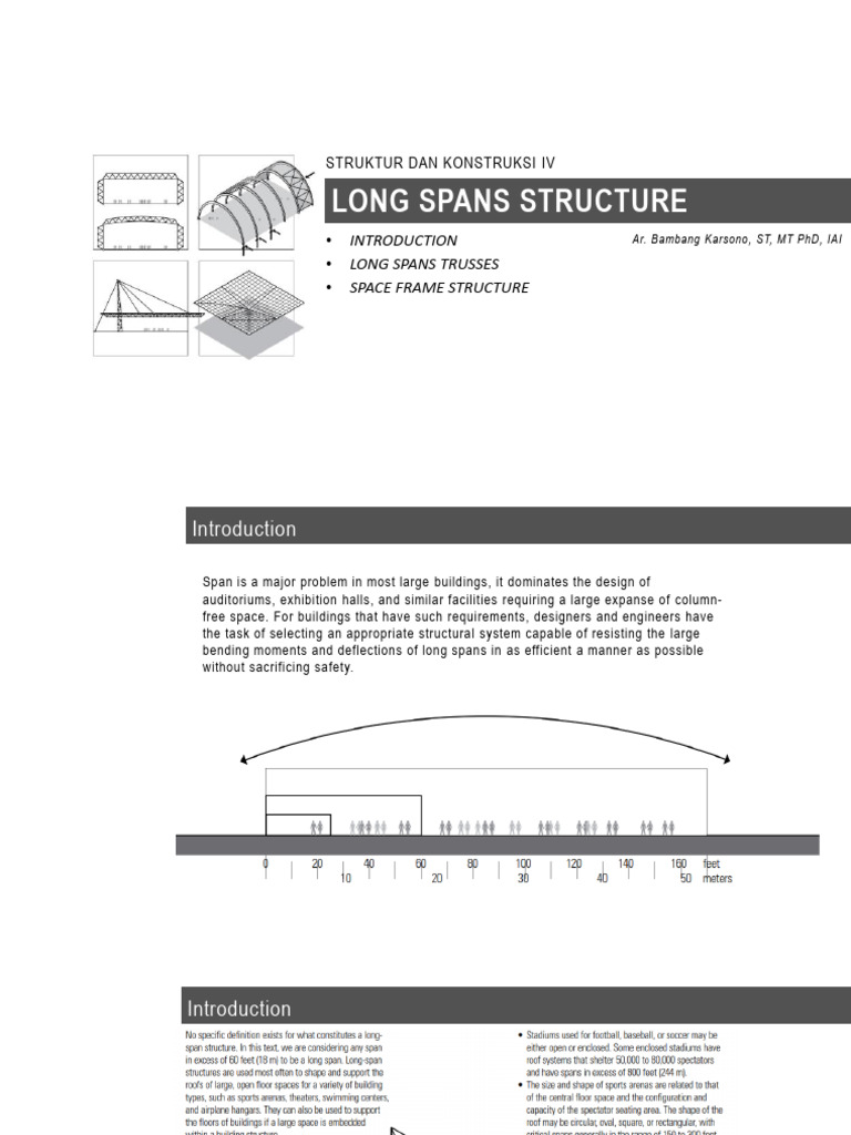 Long Span Structures and Space Frames | PDF | Truss | Engineering
