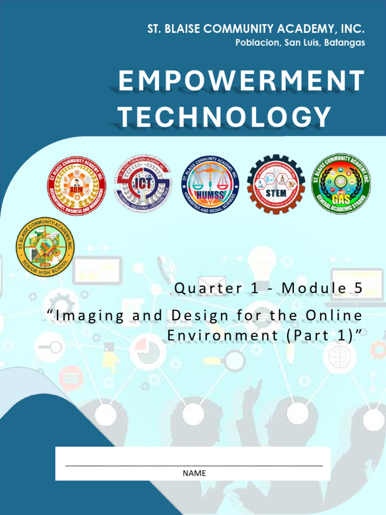 Empowerment Technology: Quarter 1 - Module 5 "Imaging and Design For The Online Environment ...