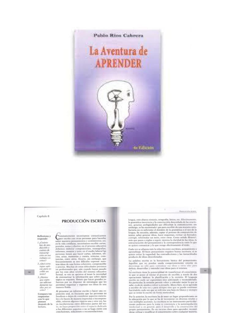 Produccion Escrita... La Aventura de Aprender | PDF Produccion Escrita... La Aventura de Aprender | PDF