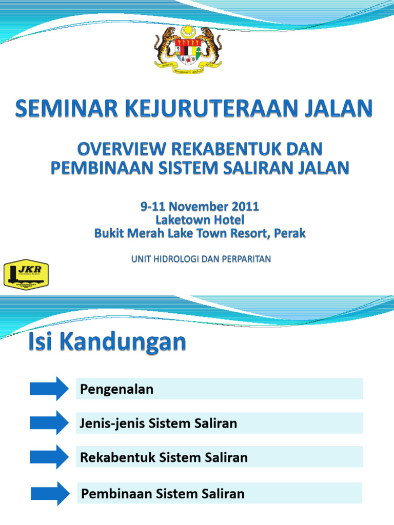 9overview Rekabentuk Pembinaan Sistem Saliran Jalan Sujatiah Tamrin | PDF