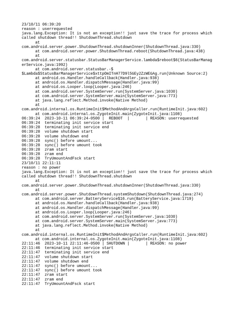 Power Off Reset Reason Backup | PDF | Java (Programming Language) | Computer Architecture