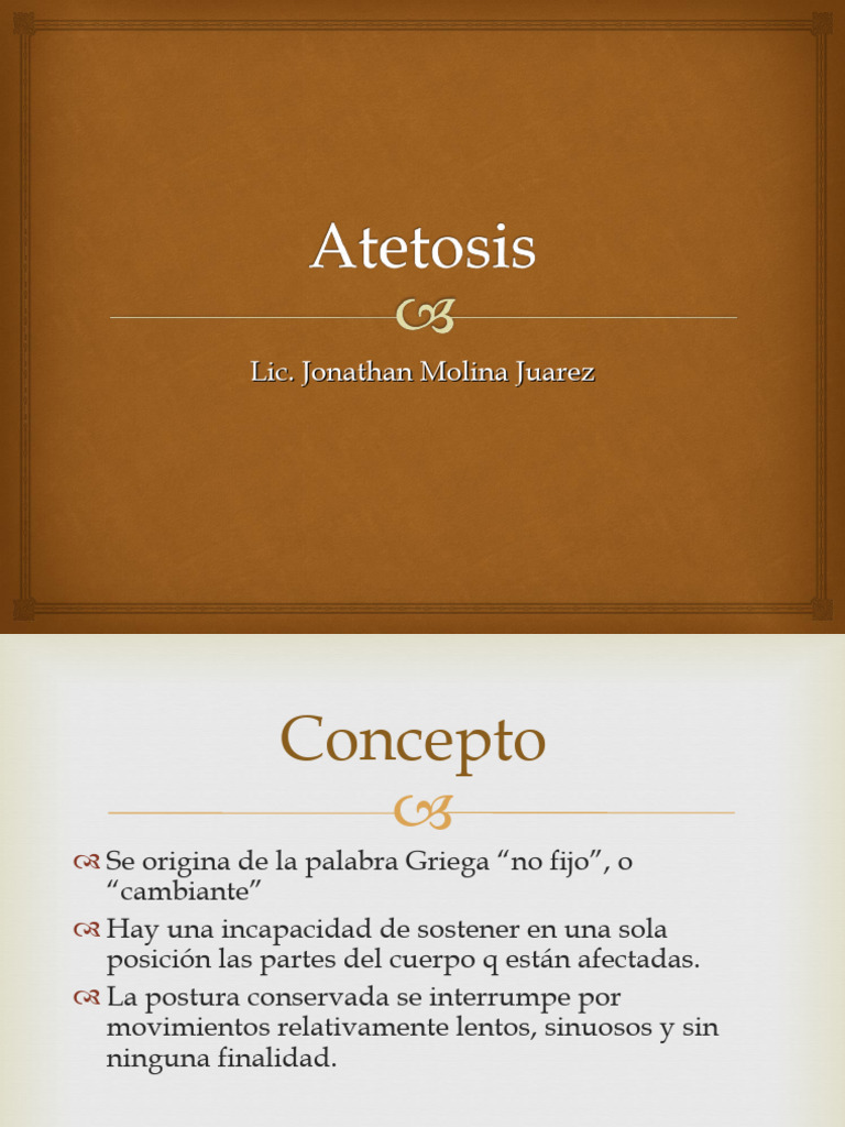 Atetosis | PDF | Distonia | Enfermedades y trastornos humanos
