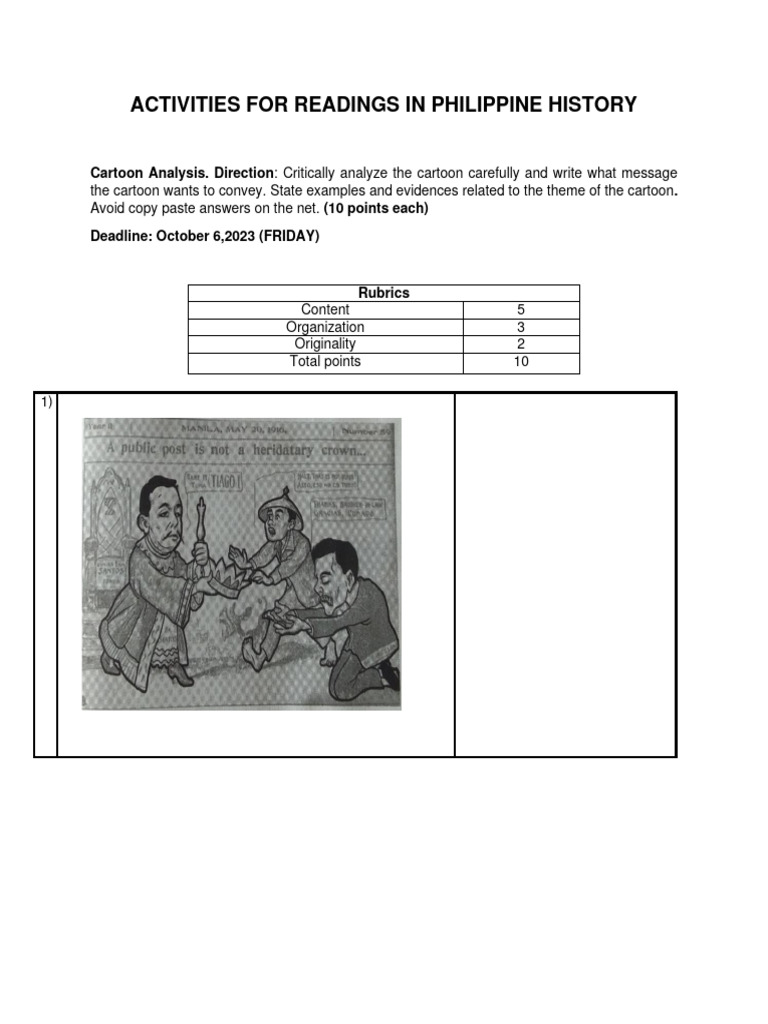 Philippine History Activities | PDF | Human Communication