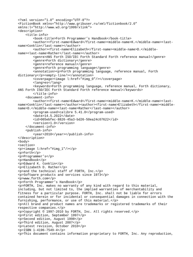 Edward K. Conklin, Elizabeth D. Rather - Forth Programmer's Handbook (2010, BookSurge Publishing ...