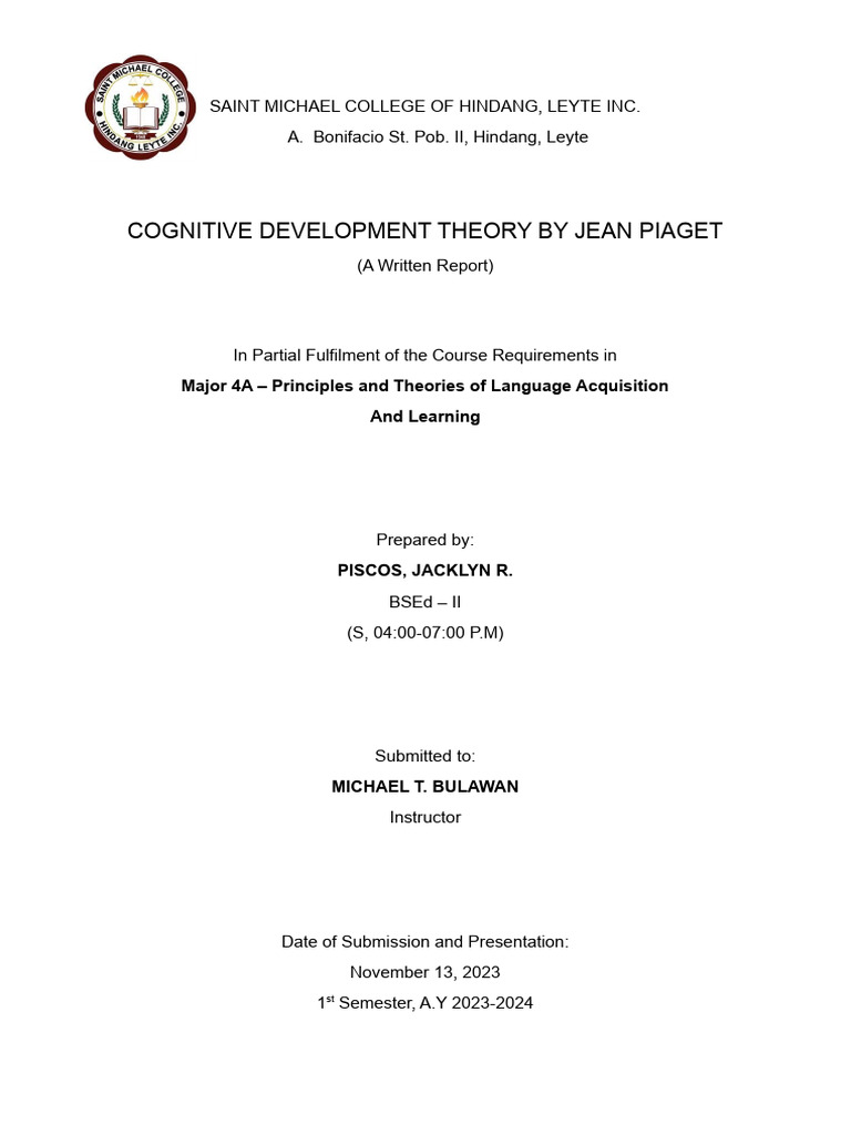 Bsed2s Piscos Jacklyn Cognitivedevelopmenttheorybyjeanpiaget Ptlal ... Bsed2s Piscos Jacklyn Cognitivedevelopmenttheorybyjeanpiaget Ptlal ...