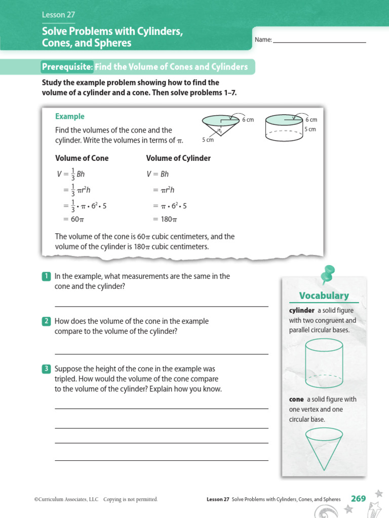 Volume Practice | Download Free PDF | Volume | Sphere