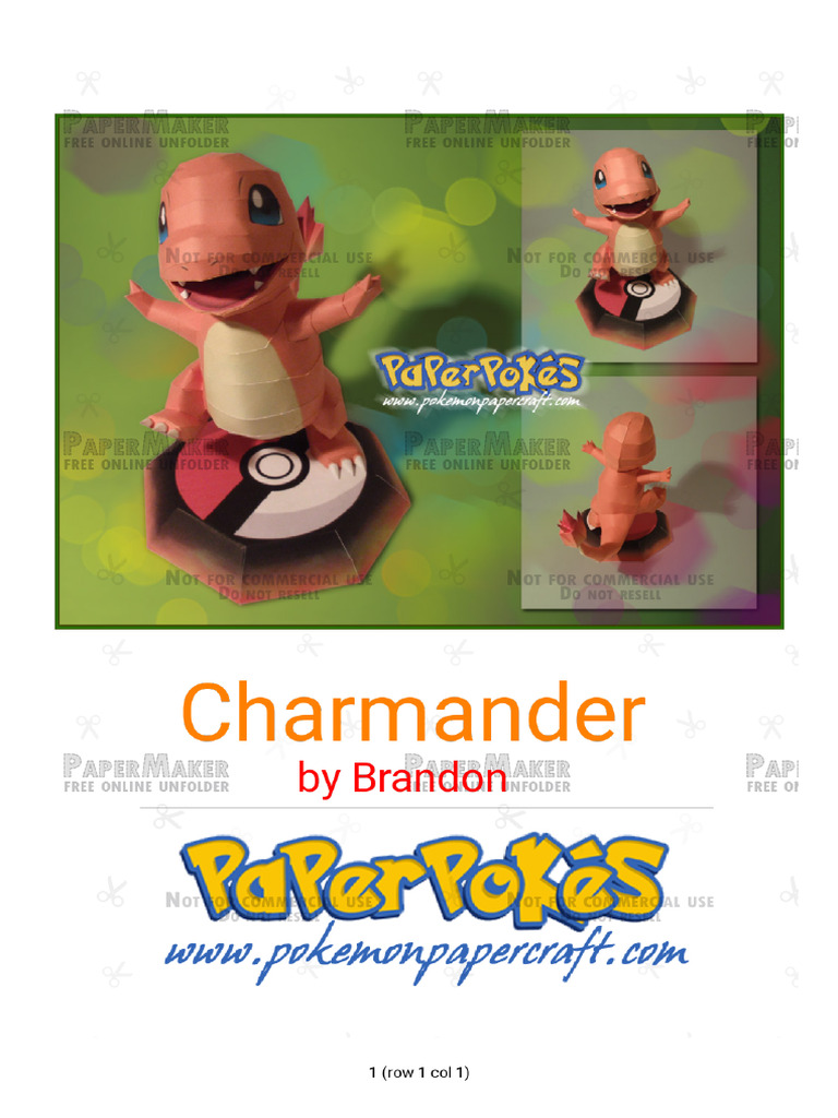 Charmander A4 | PDF