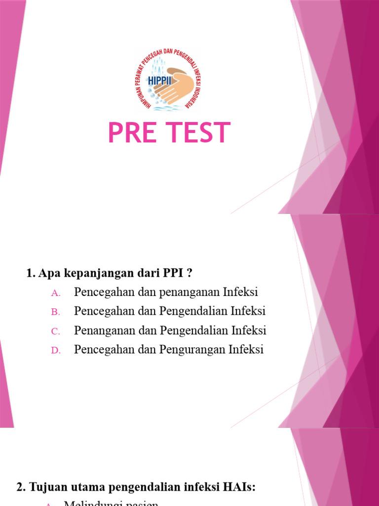 Pre Dan Post Test Ppi | PDF