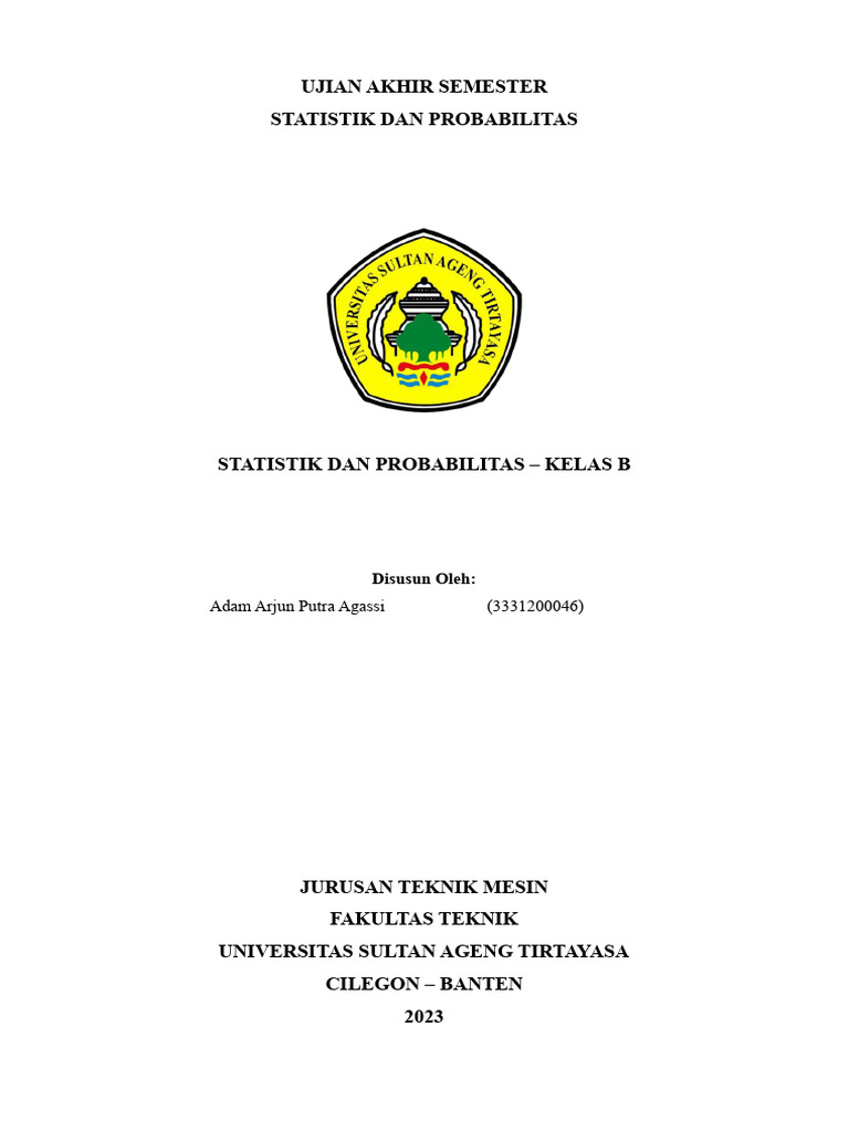 (StatPro) 3331200046 - Adam Arjun Putra Agassi | PDF