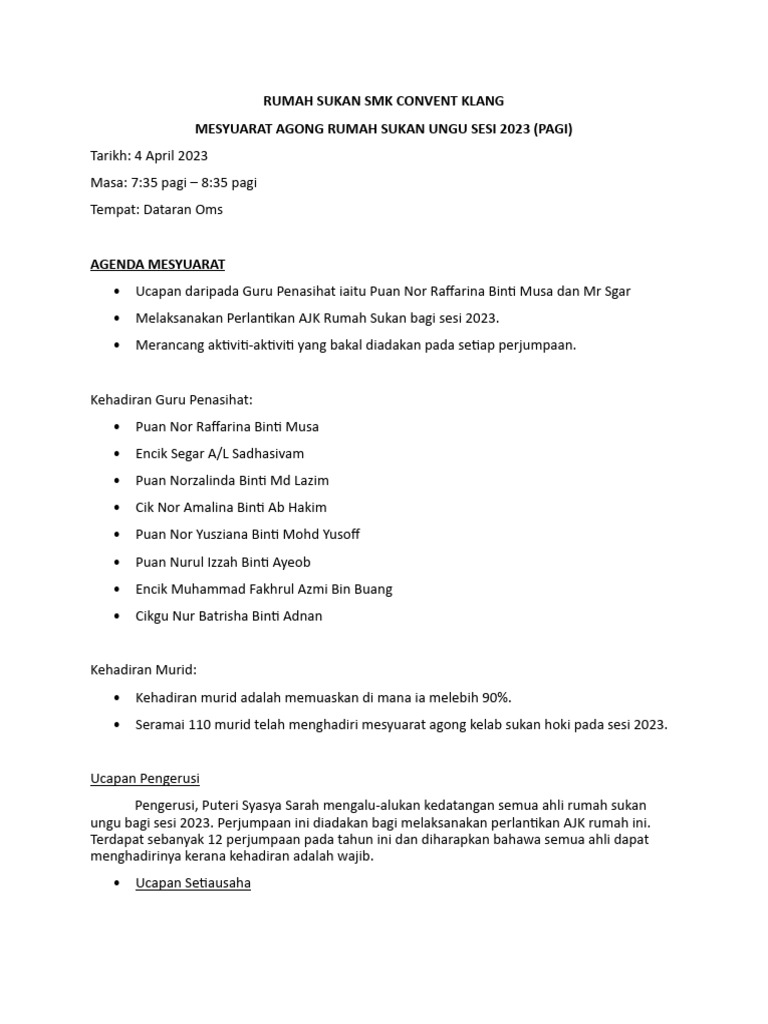 Contoh Isi Buku Pajsk | PDF