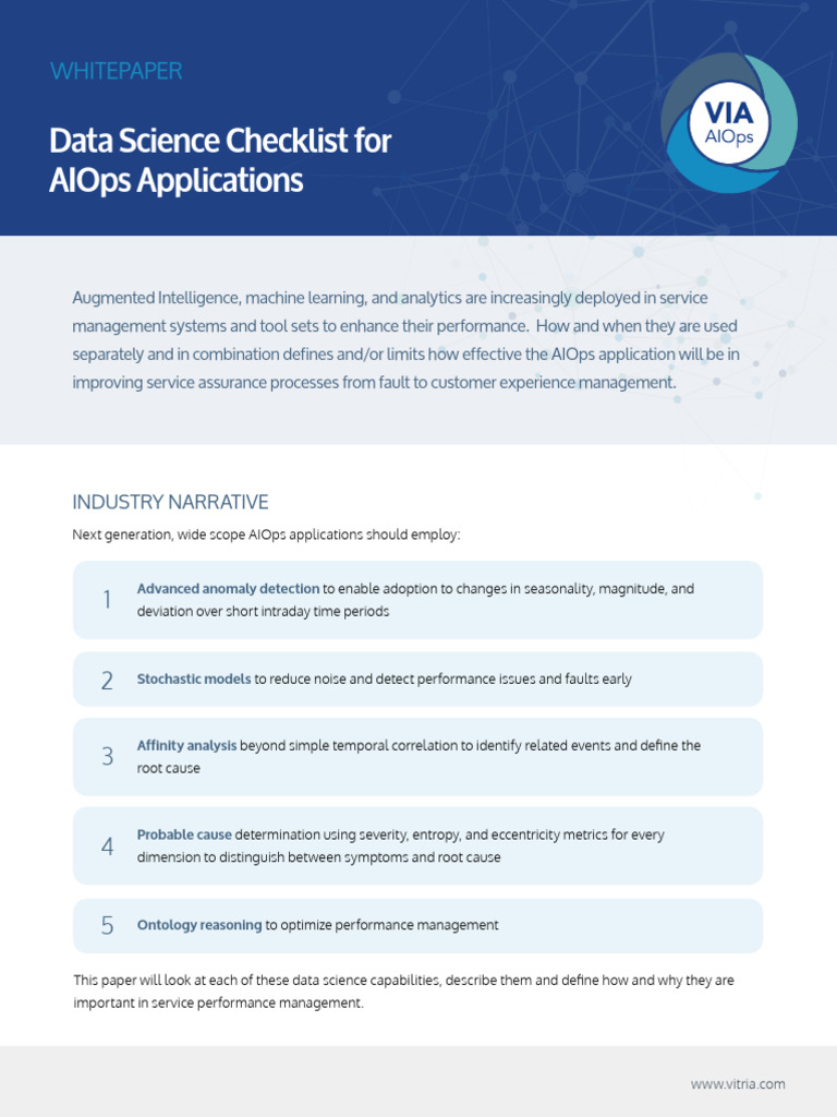AIOps for Advanced Anomaly Detection | PDF | Machine Learning | Analytics