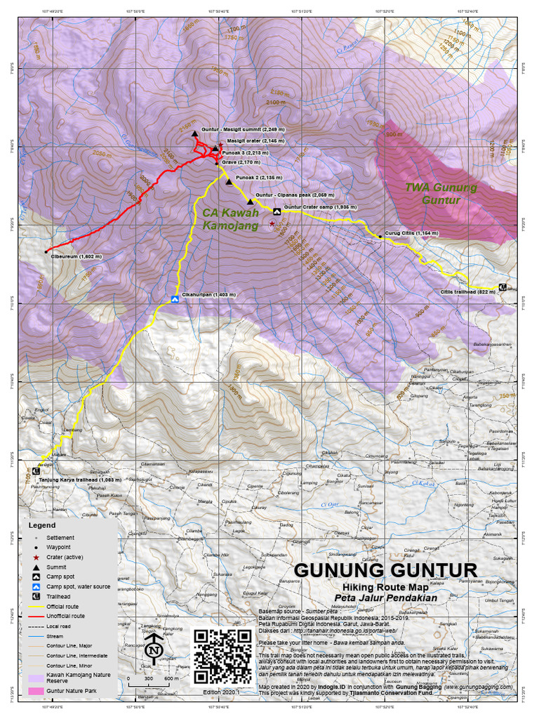 peta-jalur-pendakian-gunung-guntur | PDF