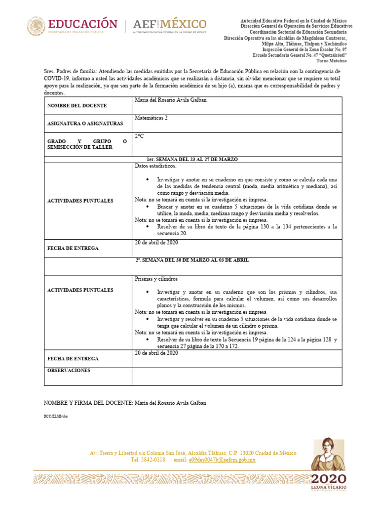 Actividades 2C | PDF