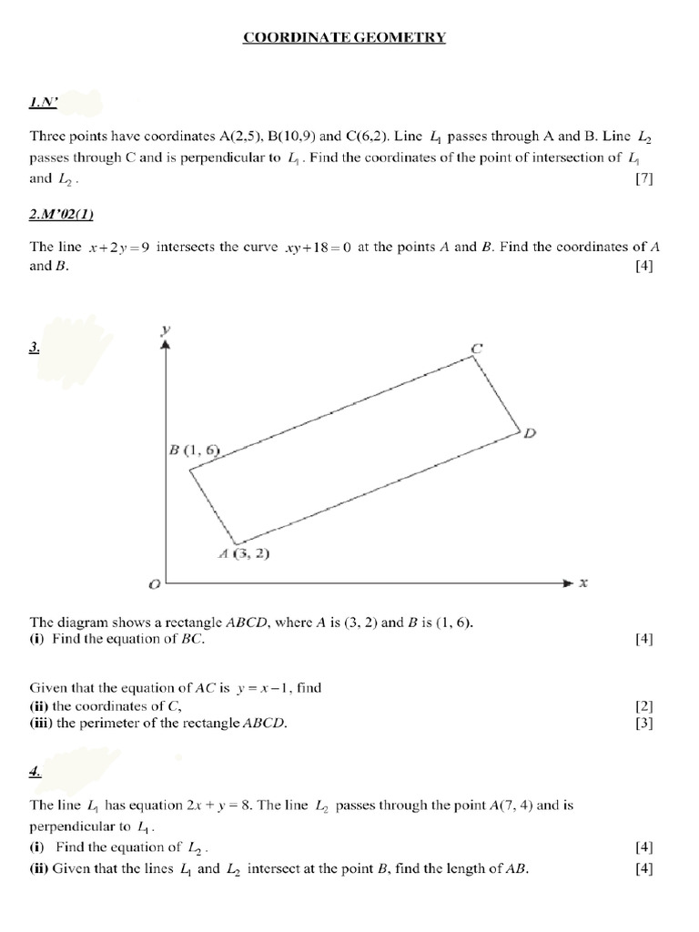 Coordinate Geometry | PDF