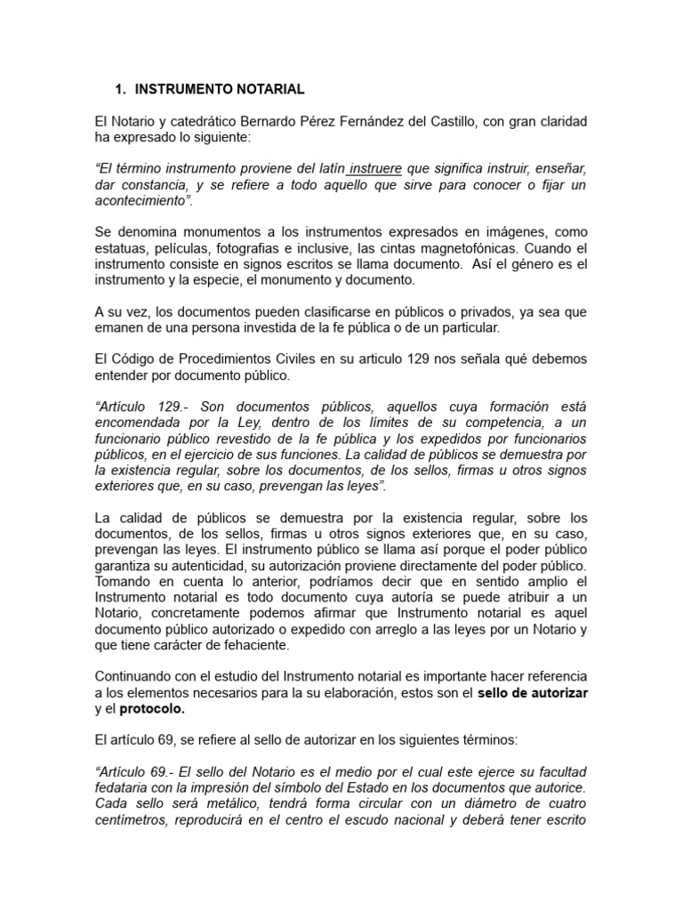 Instrumento Notarial | PDF | Derecho Civil (Common Law) | Justicia