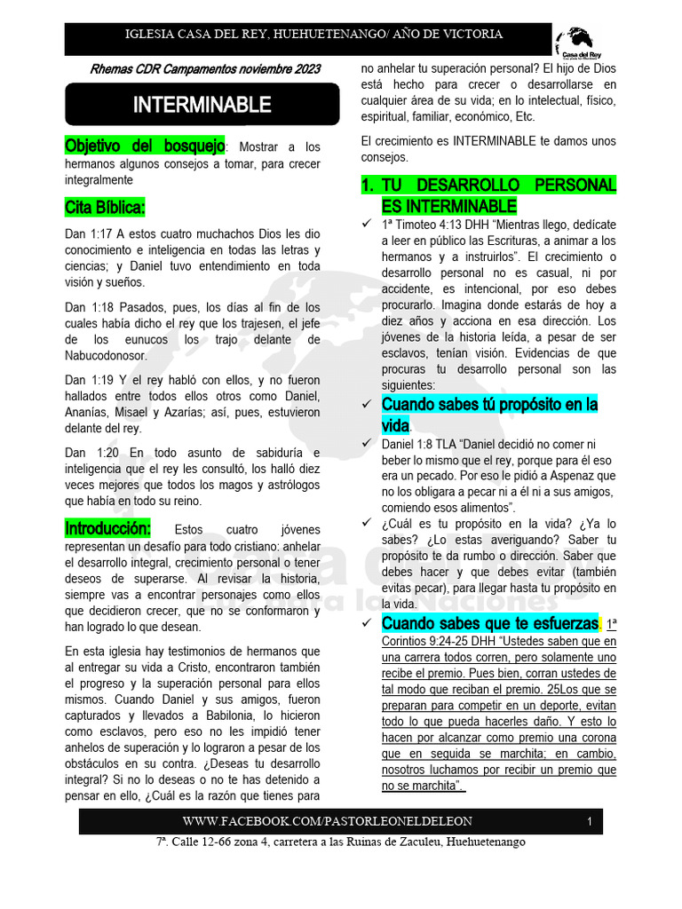 01 Camp Interminable | PDF