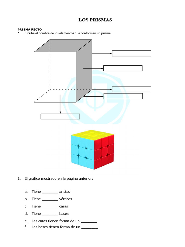 Elementos y partes de un prisma | PDF