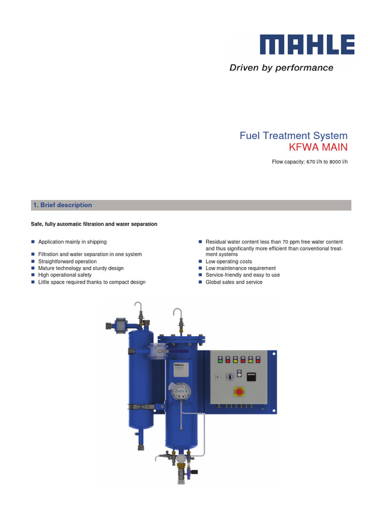 Mahle KFWA MAIN Data Sheet | Download Free PDF | Pump | Water