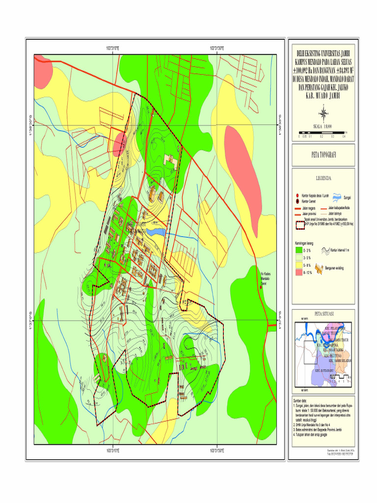Peta UNJA Mandalo Topo | PDF