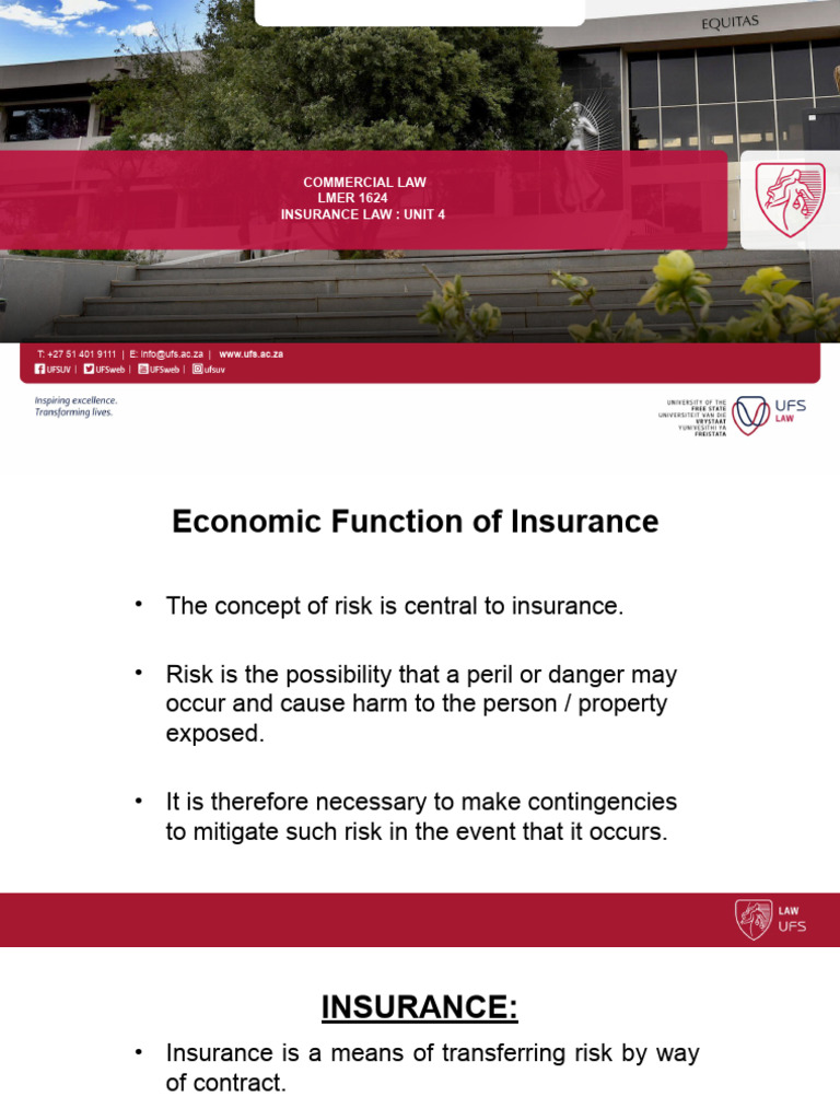 Commercial Law Unit 4 Law of Insurance | Download Free PDF | Insurance ...