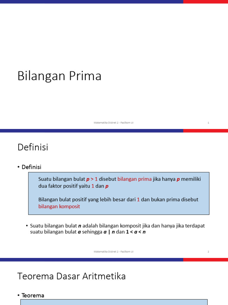 01 - Teori Bilangan (Part 2) 220912 | PDF