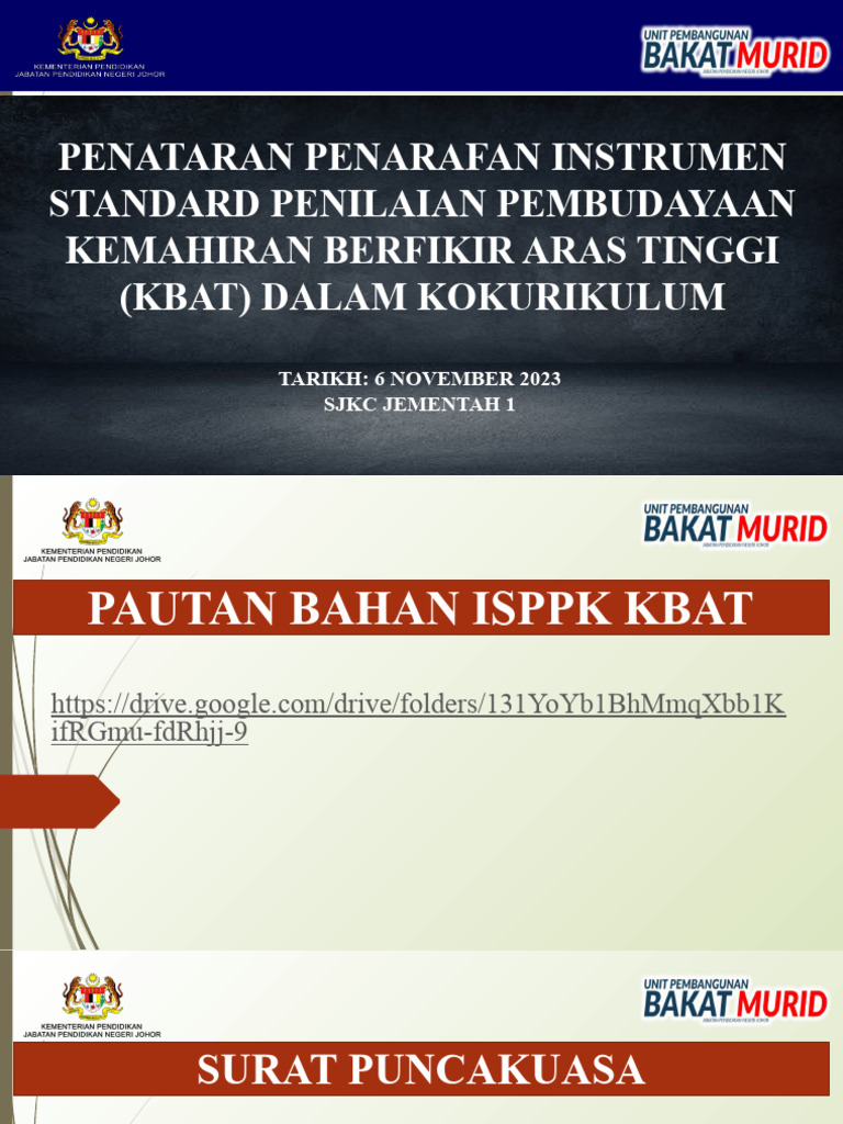 Penataran ISPPK KBAT Kokurikulum | PDF