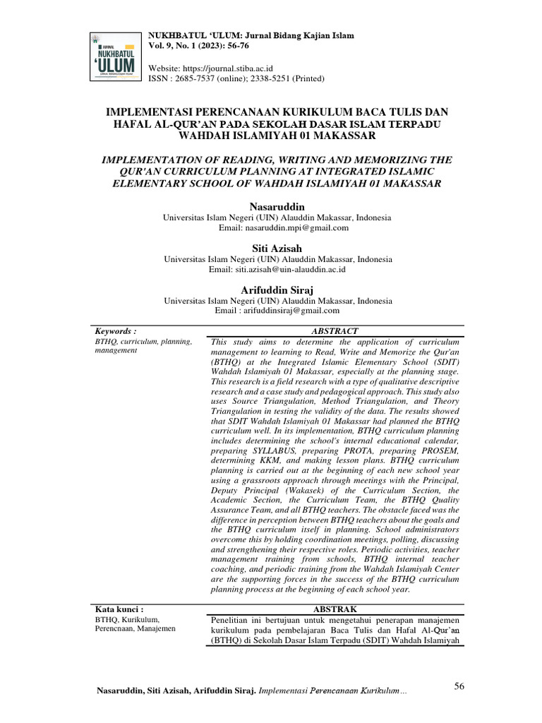 Program BTQ | PDF | Agama-agama Ibrahimiah