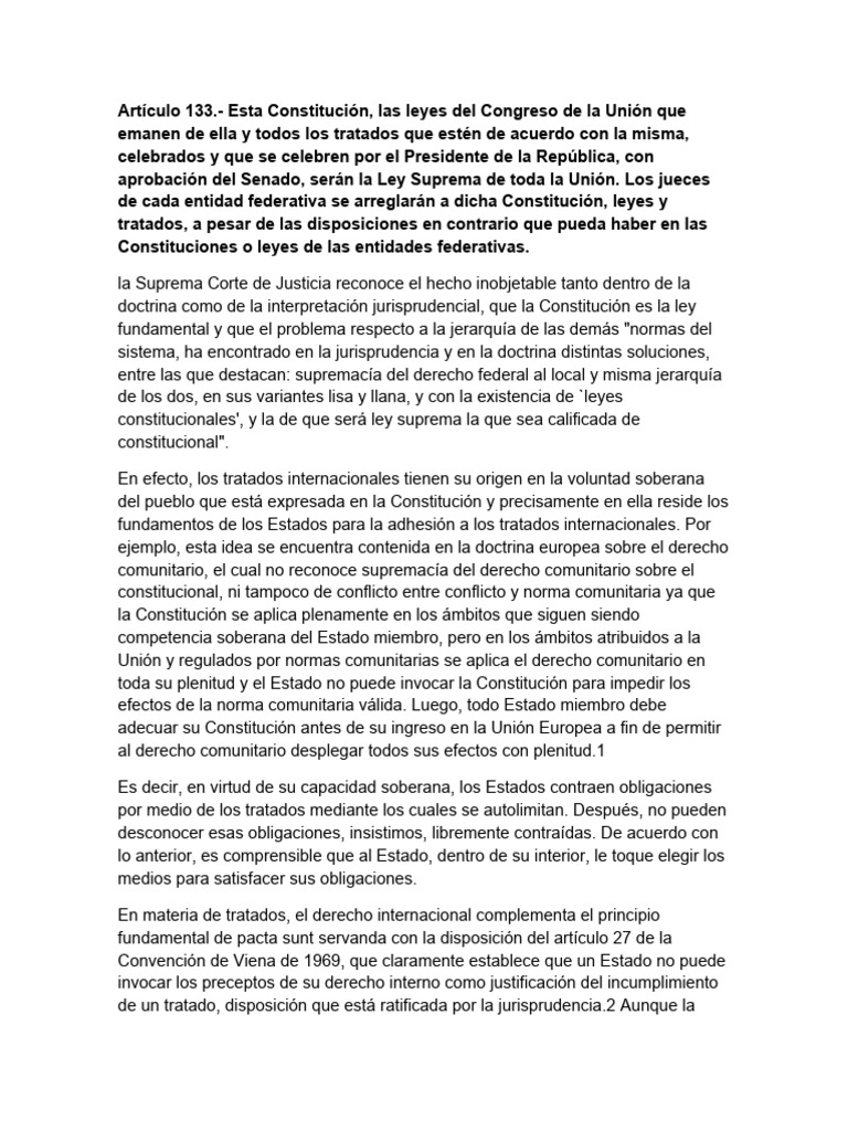 Artículo 133 | PDF | Constitución | Caso de ley