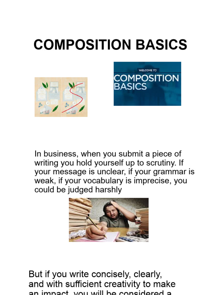 Unit 2-Composition Basics | PDF | Part Of Speech | Verb