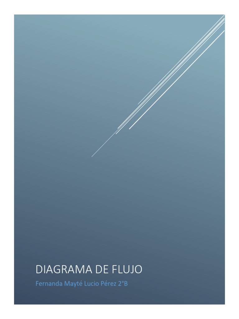 Diagrama de flujo Fernanda Lucio 2B | PDF | Programación de ...