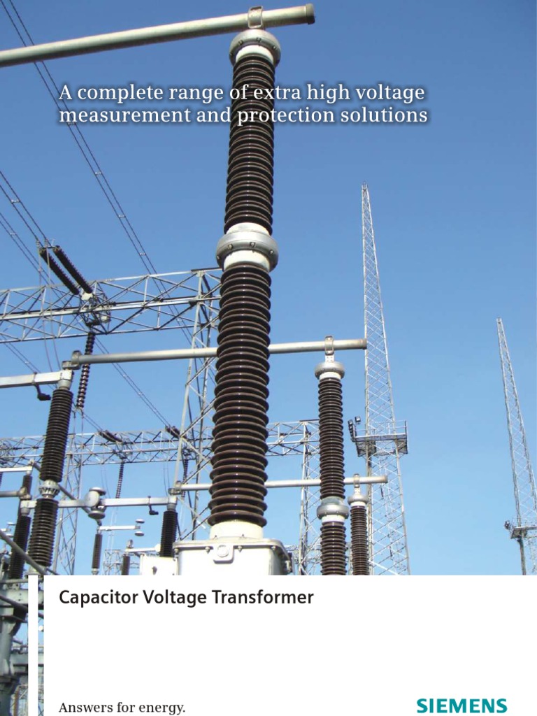 Siemens Capacitor Voltage Transformers | PDF | Capacitor | Transformer