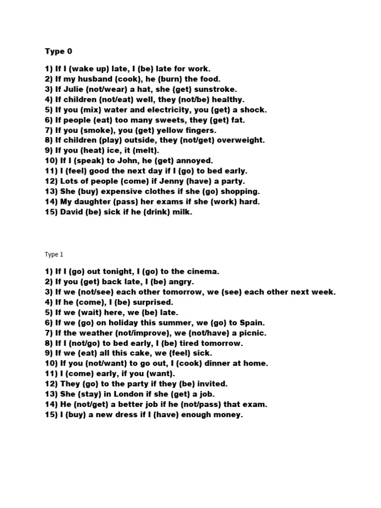 Latihan Soal Conditional Sentence | PDF | Language Arts & Discipline | Foreign Language Studies