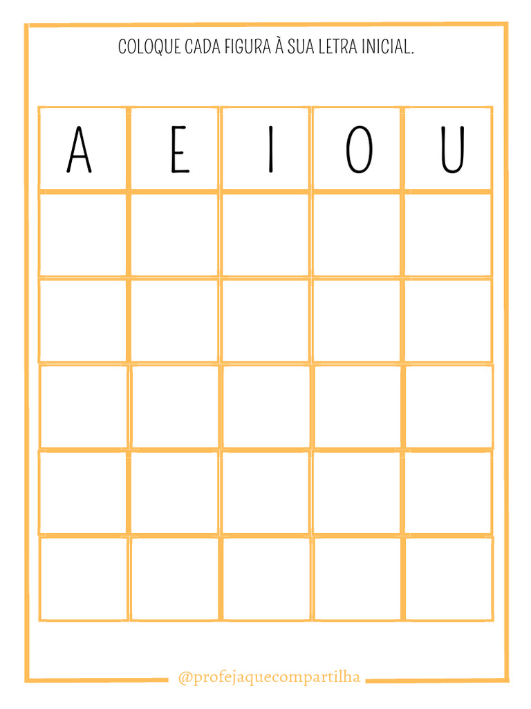 Atividade aliteração de vogais | PDF
