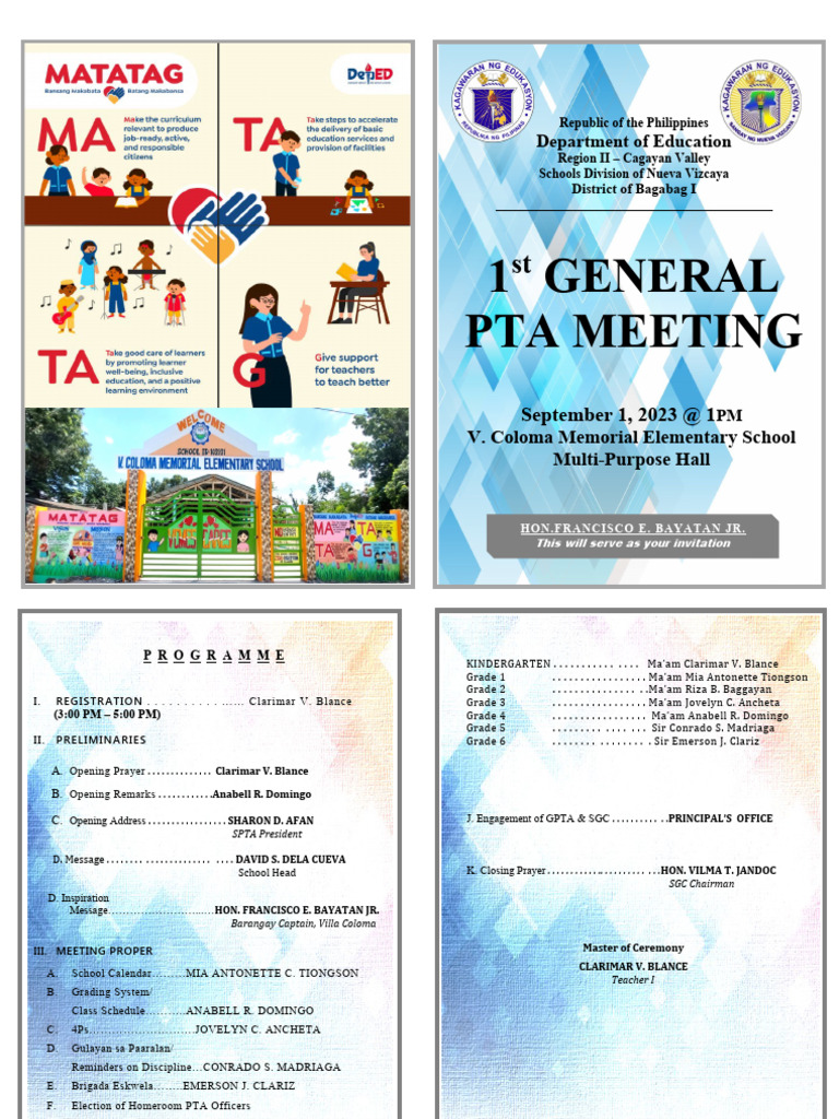 1st GPTA Program | PDF